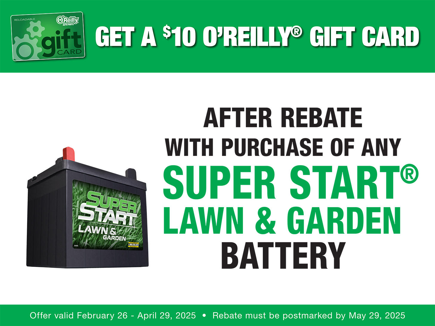O'Reilly Auto Parts Rebate