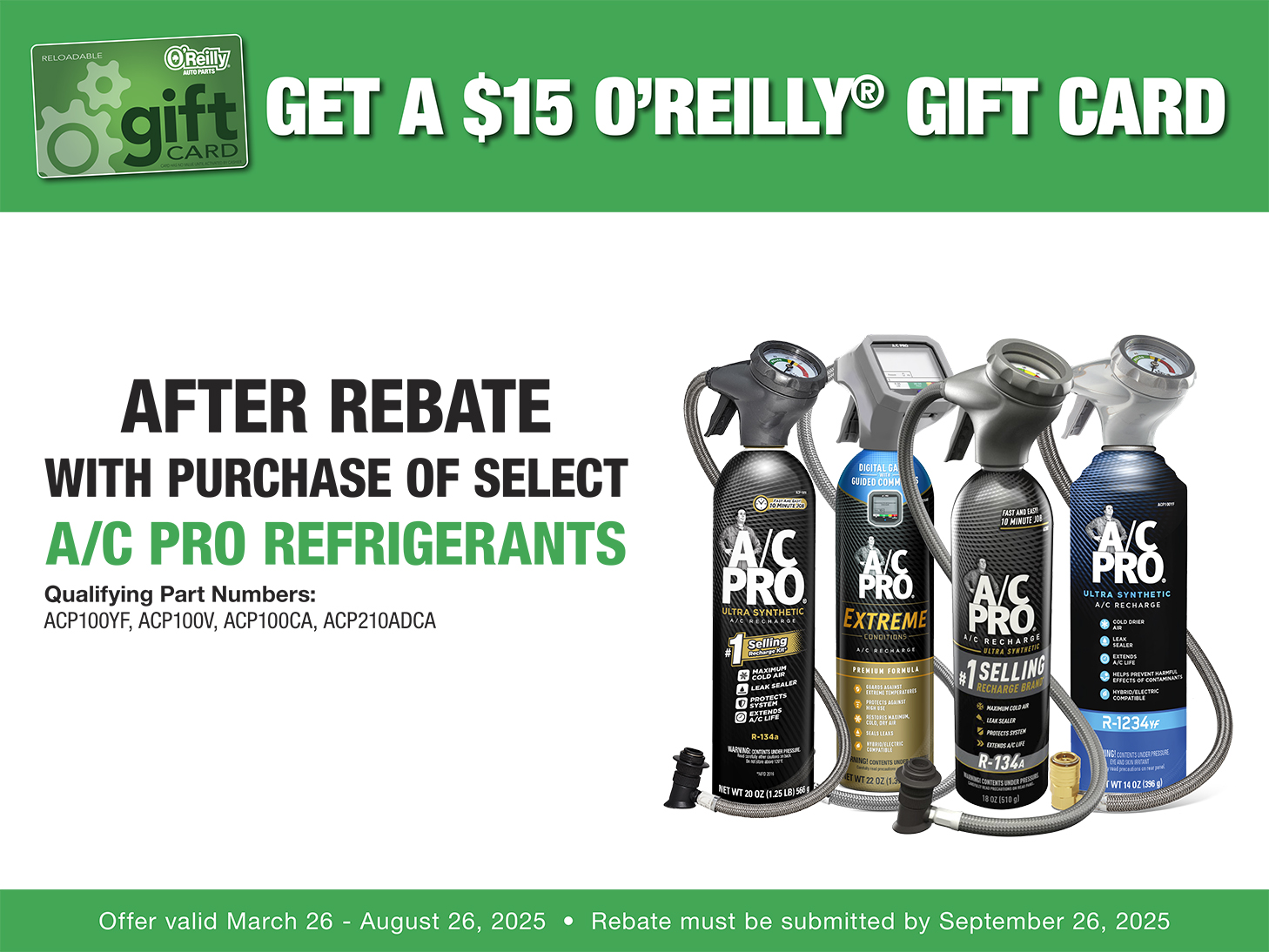 O'Reilly Auto Parts Rebate